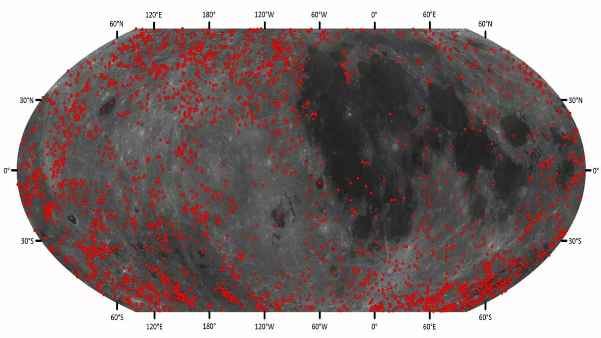 Peste 100 de mii de cratere noi găsite pe Lună