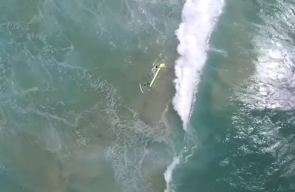 Utopitev prvič shranjena z drona