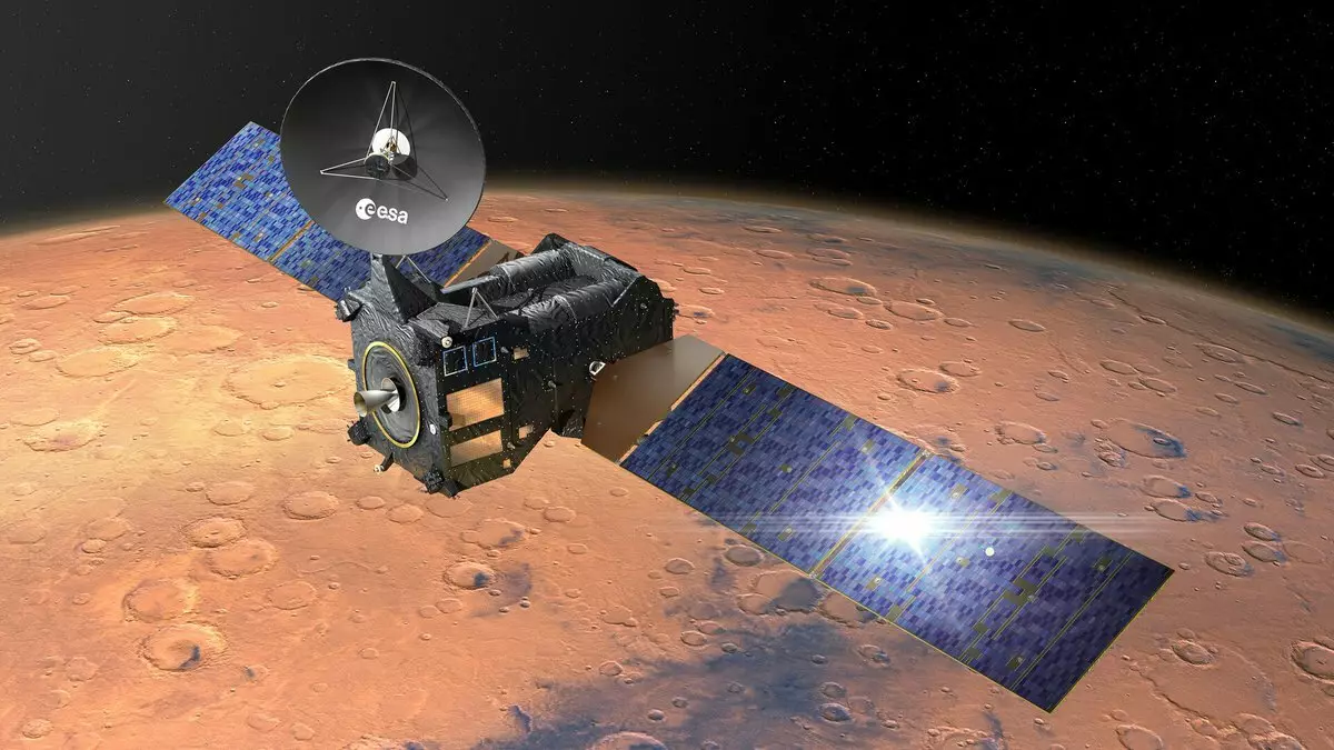 Mars first discovered halogen gas