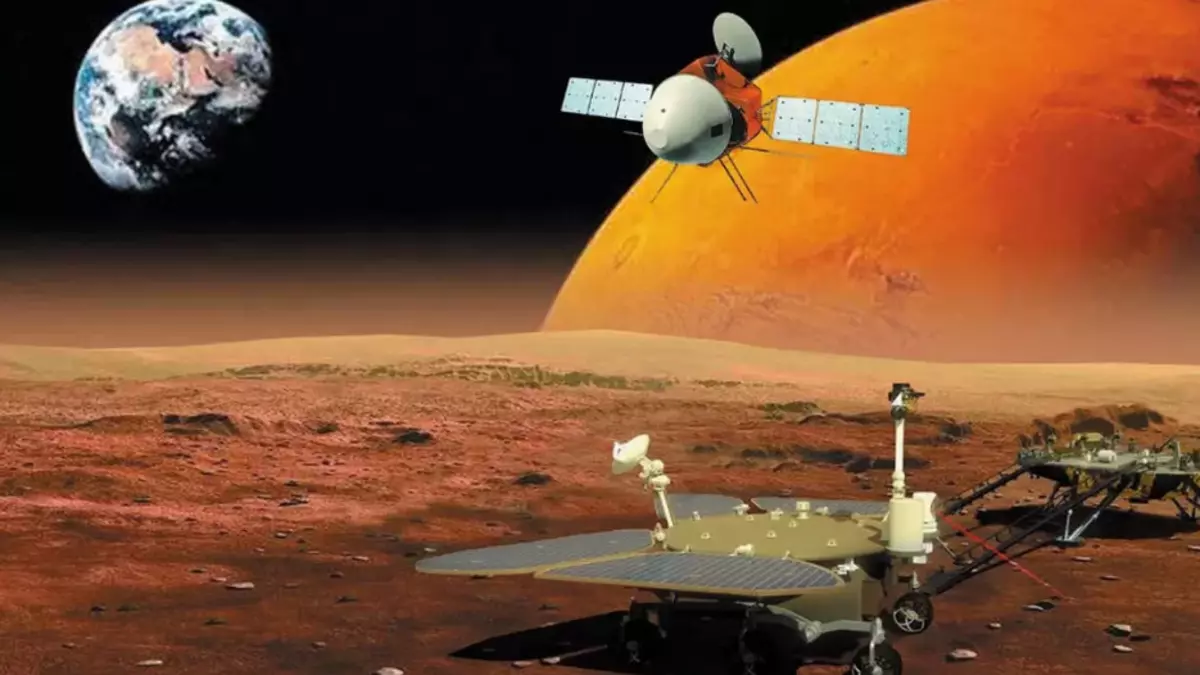 Čína prvýkrát priniesla kozmickú lode na obežnú dráhu Marsu