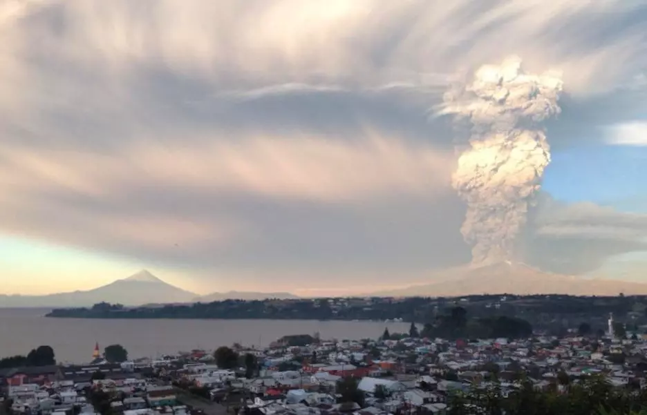 Vulcão no Chile de repente deixou a hibernação