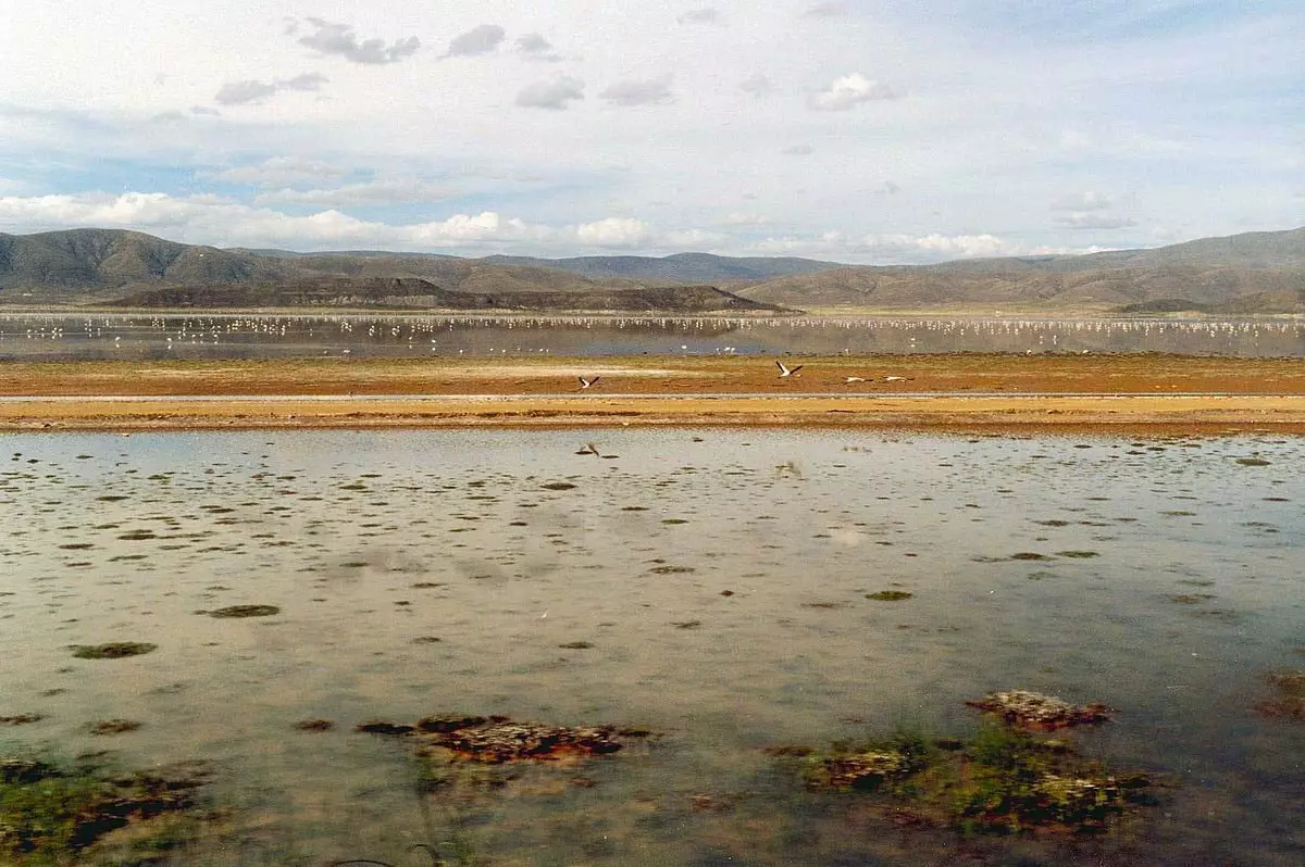 În Bolivia, întregul lac se usucă