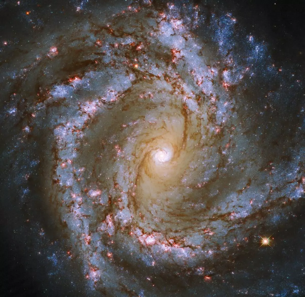 "Hubble", MESSYER 61'in galaksisini tüm ihtişamıyla gösterdi.