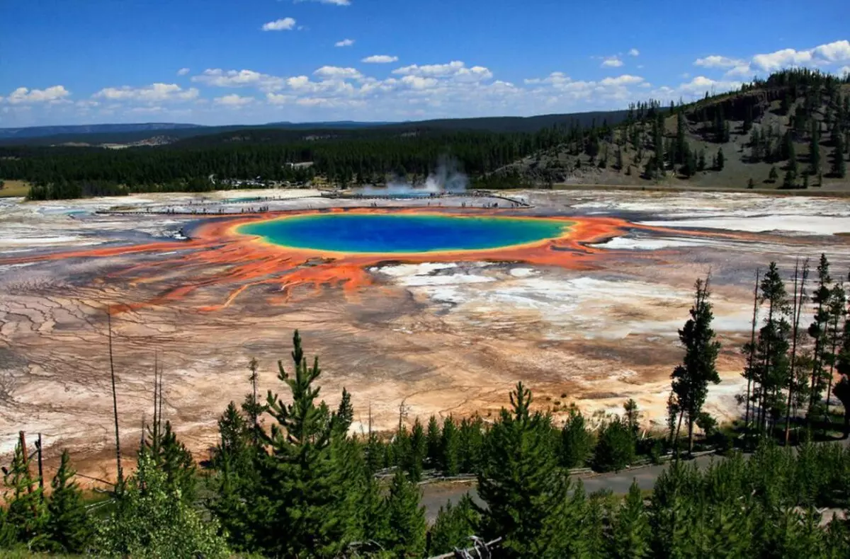 Het nuwe data op die volume van Magma onder Yellowstone ontvang