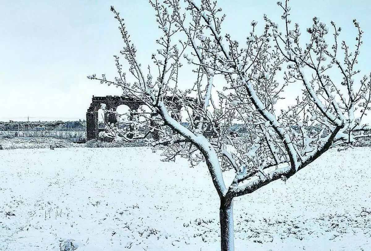 Euroopa lume ja külma halastus: foto