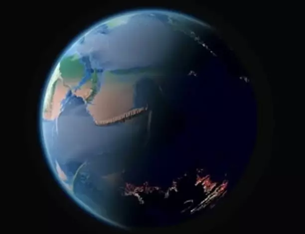 4 millóns de anos de evolución da Terra en 4 minutos: Vídeo fascinante