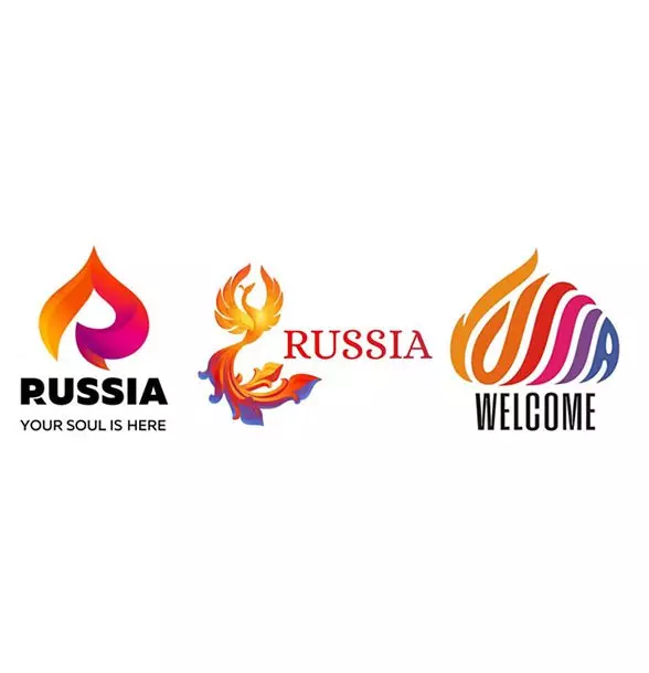 Kolm parimat turistide logo on valitud Venemaa.