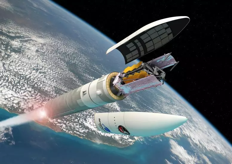 James Webba Telescópio admitiu pronto para o lançamento no espaço