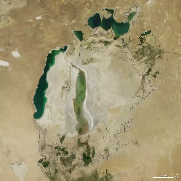 Das Trocknen des Aralmeeres verlangsamte sich