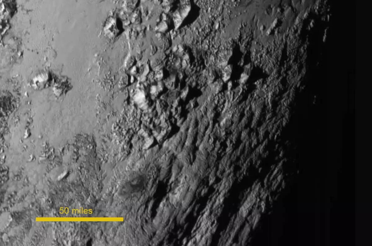 NASA viste Pluto Mountains