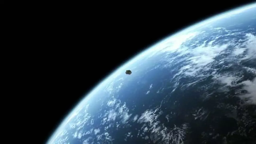 Egy furcsa formájú aszteroida a földre repül