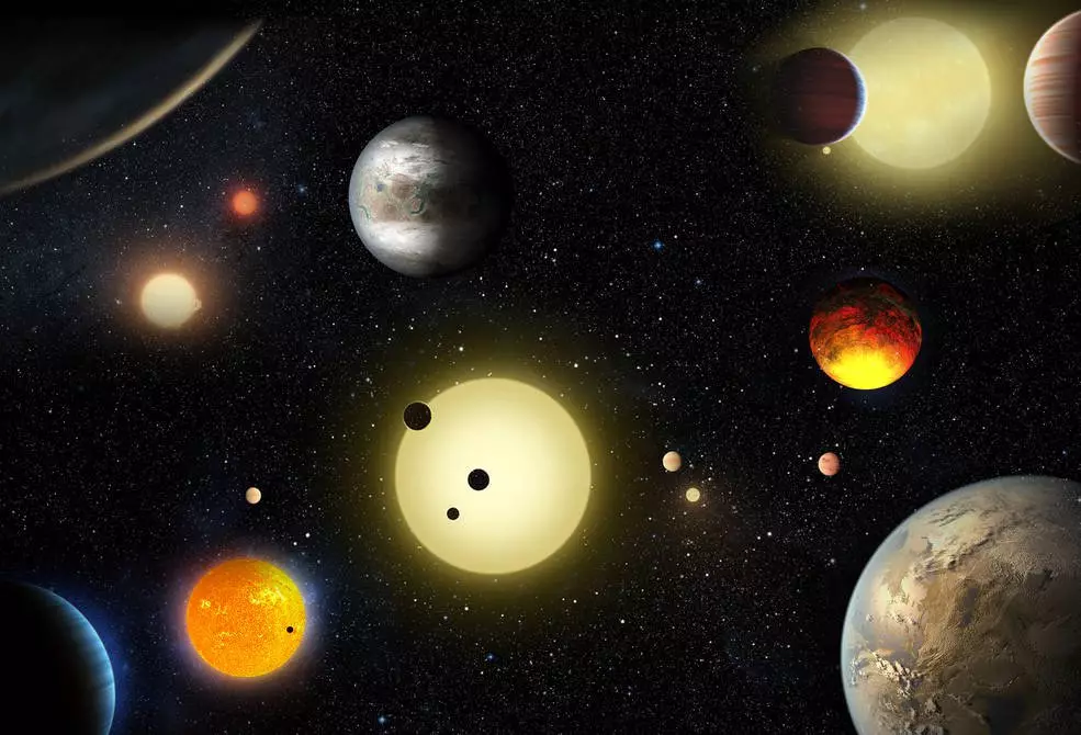 məkanda "həyat zonası" 9 yeni planetlərin tapıldı