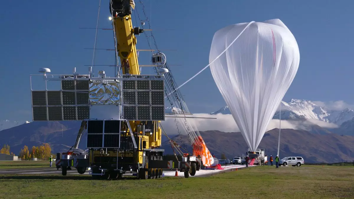 Balon NASA melakukan perjalanan