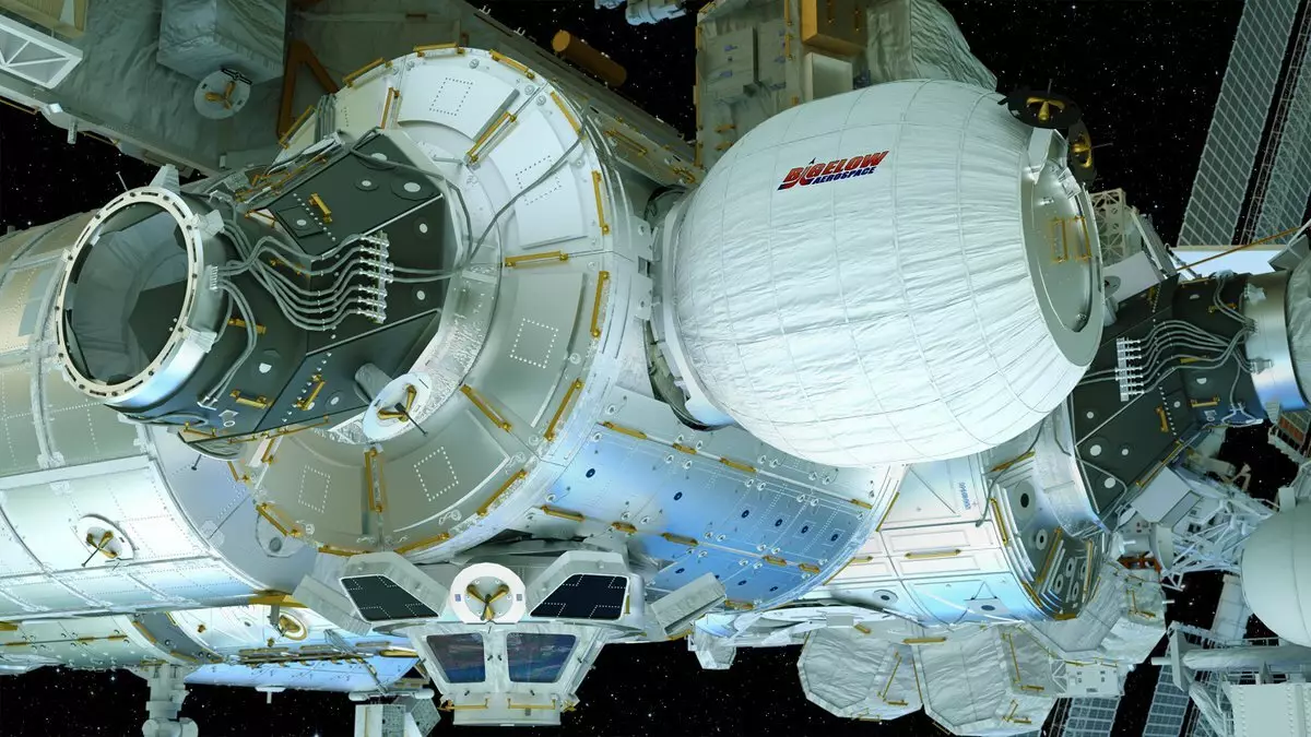 Disclosure of the inflatable module on the ISS live