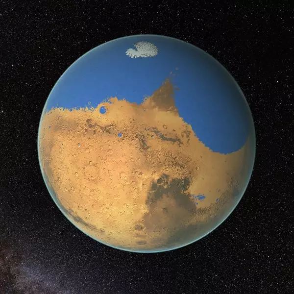 مریخ پر ہزاروں افراد پانی پایا گیا: ناسا تصویر