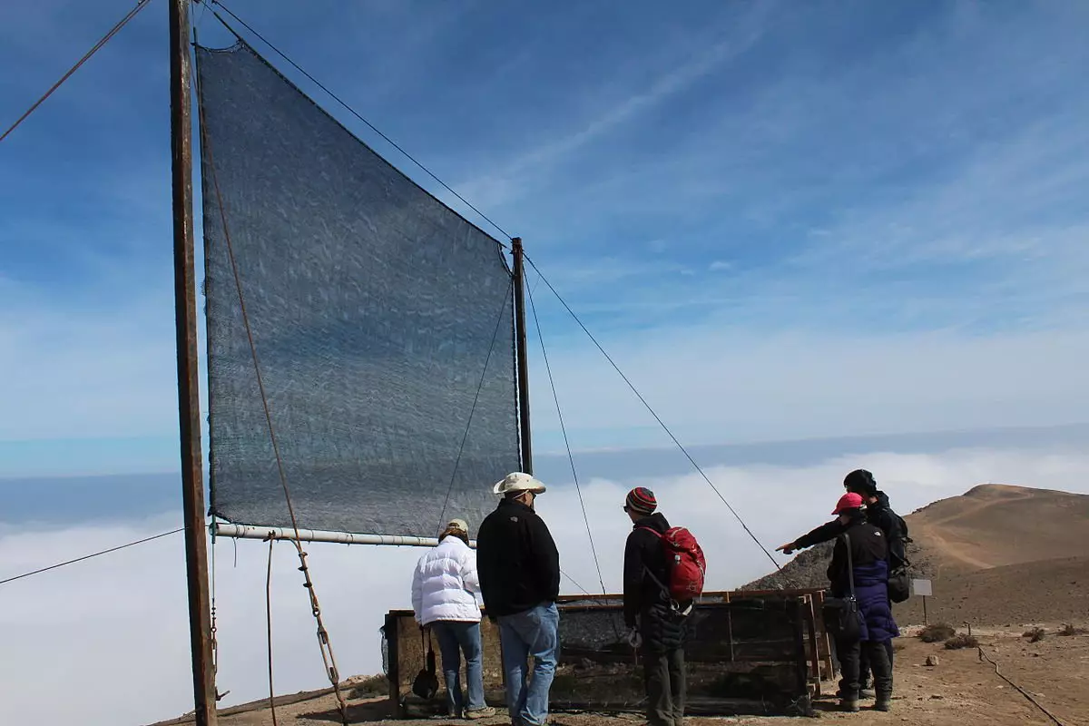 Katika Morocco, kuzalisha maji kutoka Fog: video.