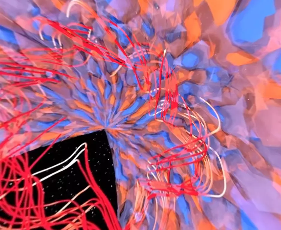 Menene Magnetic Dynamo Sun look kamar: 360 ° -video