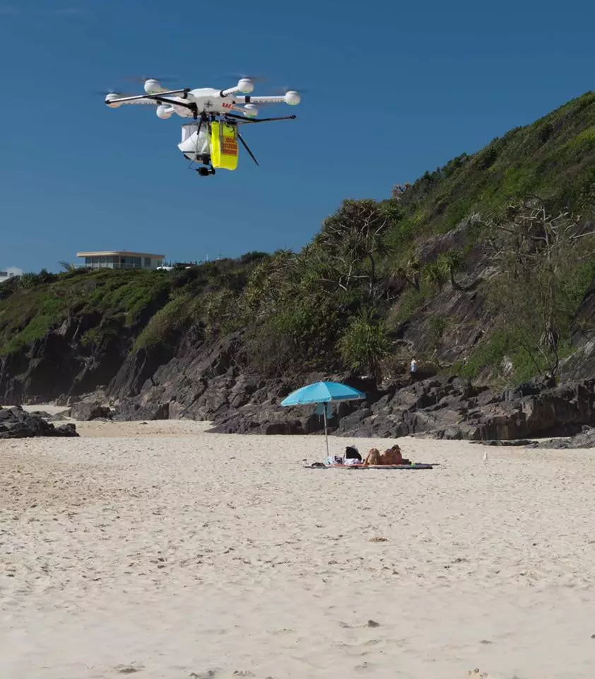 Droni bodo zaščitili Avstralci od Sharks: Video