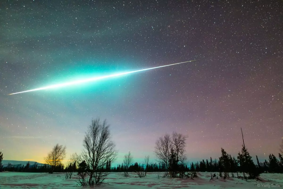 Gambar sing paling cerah saka aliran meteor geminida