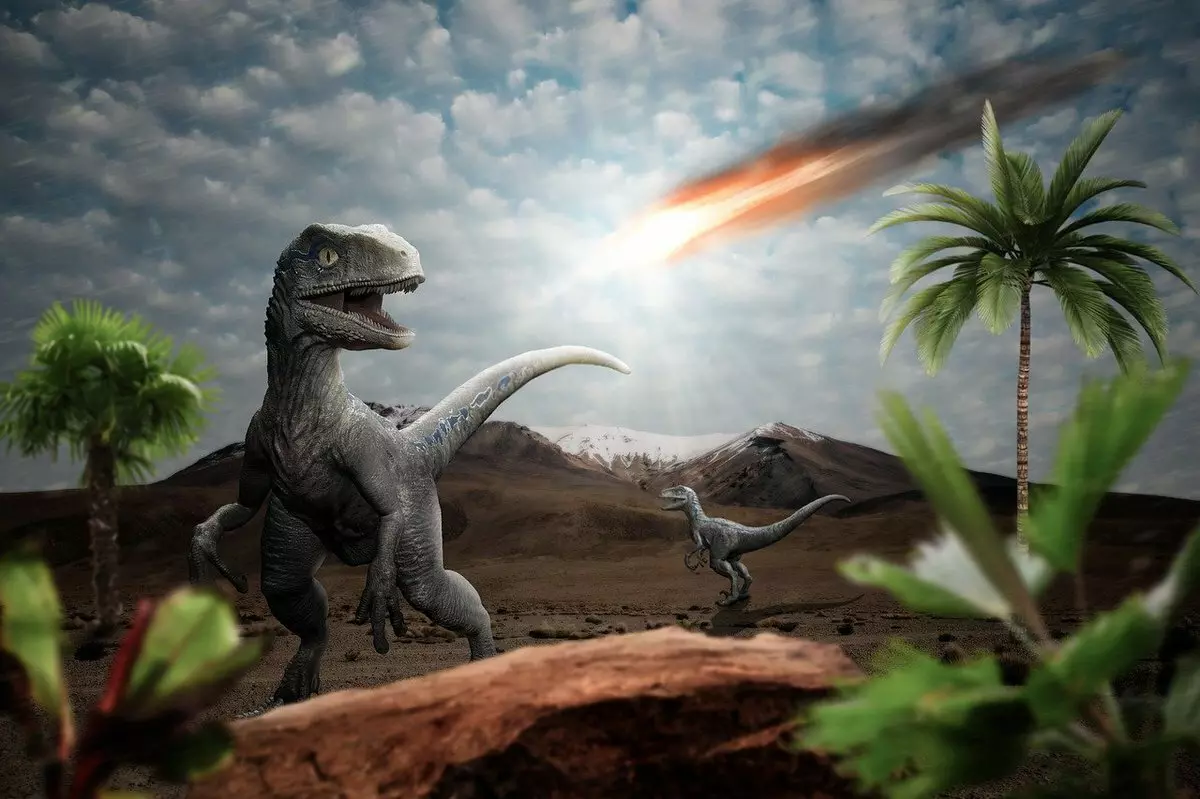 O número de grandes dinosauros diminuíu moito antes do asteroide