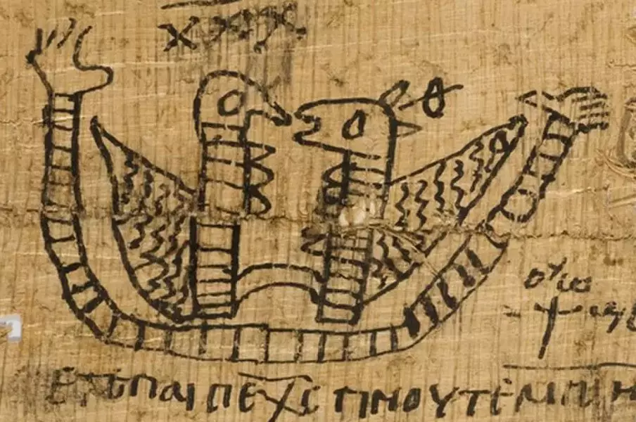 Mantra cinta dienkripsi di papirus Mesir