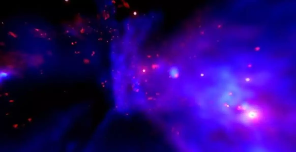 은하수의 중심에서 공간처럼 보이는 것 : 흥미 진진한 비디오