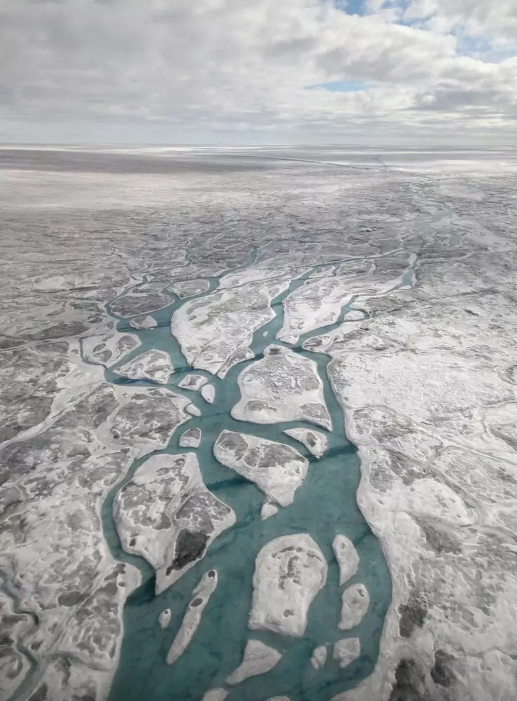 گرینلند، دریاچه. عکس: دکتر اندرو تنها، دانشگاه شفیلد