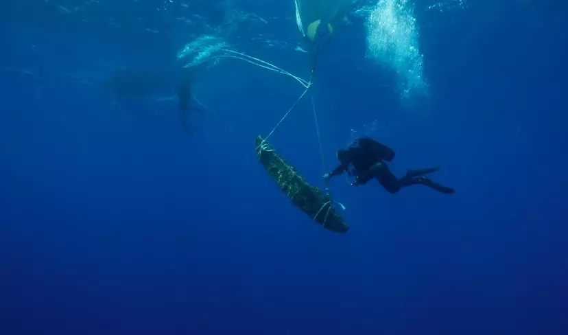 I Det Ægæiske Hav opdagede rester af et antik skib af kolossale størrelser