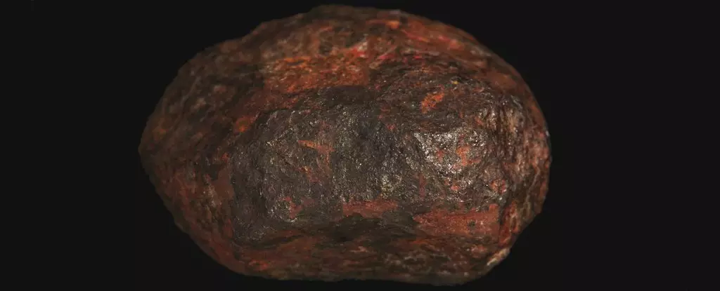 En el interior del meteorito detectado minerales previamente que no se encuentra en la naturaleza