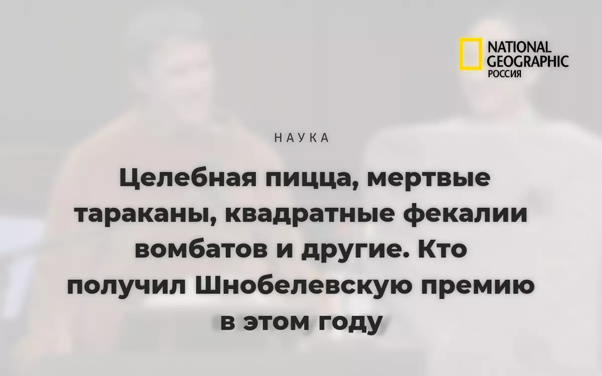 Léčení pizzy, mrtvých švábů, čtvereční wombat výkaly a další. Kdo v letošním roce dostal cenu Schnobel