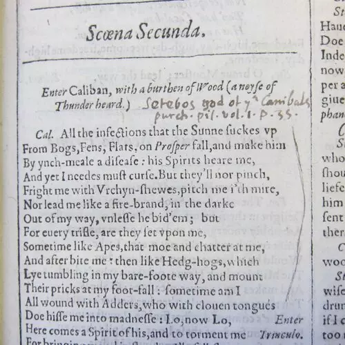 První Shakespeare Folio s Miltonovými trhy