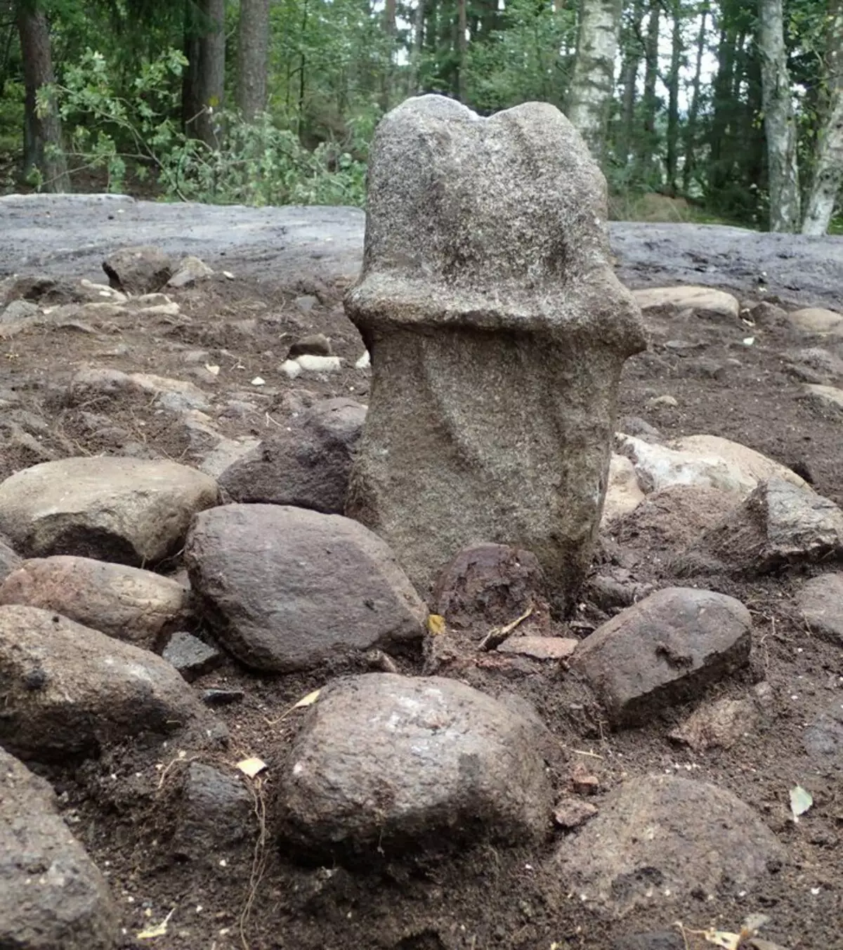 দৈত্য স্টোন লিঙ্গ সুইডেন পাওয়া