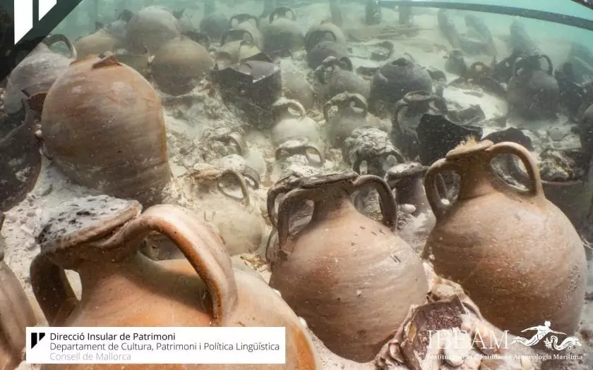 Pobřeží Mallorky našlo potopené starověké římské plavidlo