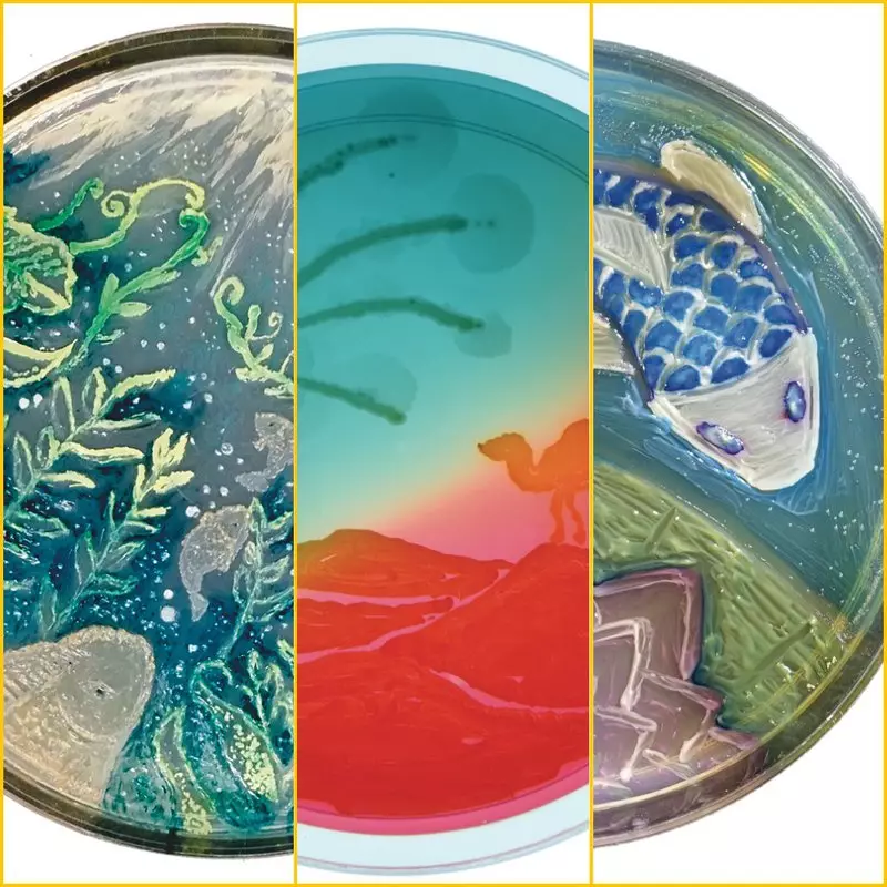 Мистецтво і культури: вчені створюють картини з мікроорганізмів
