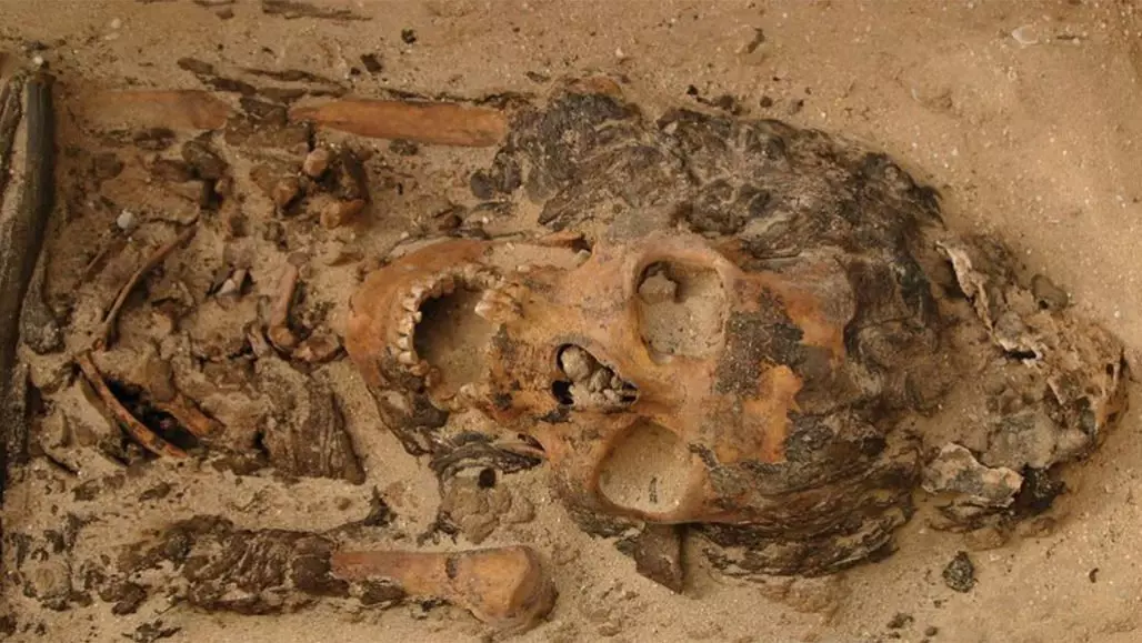 Σκελετός που βρέθηκαν κατά τη διάρκεια ανασκαφών στην Achettone