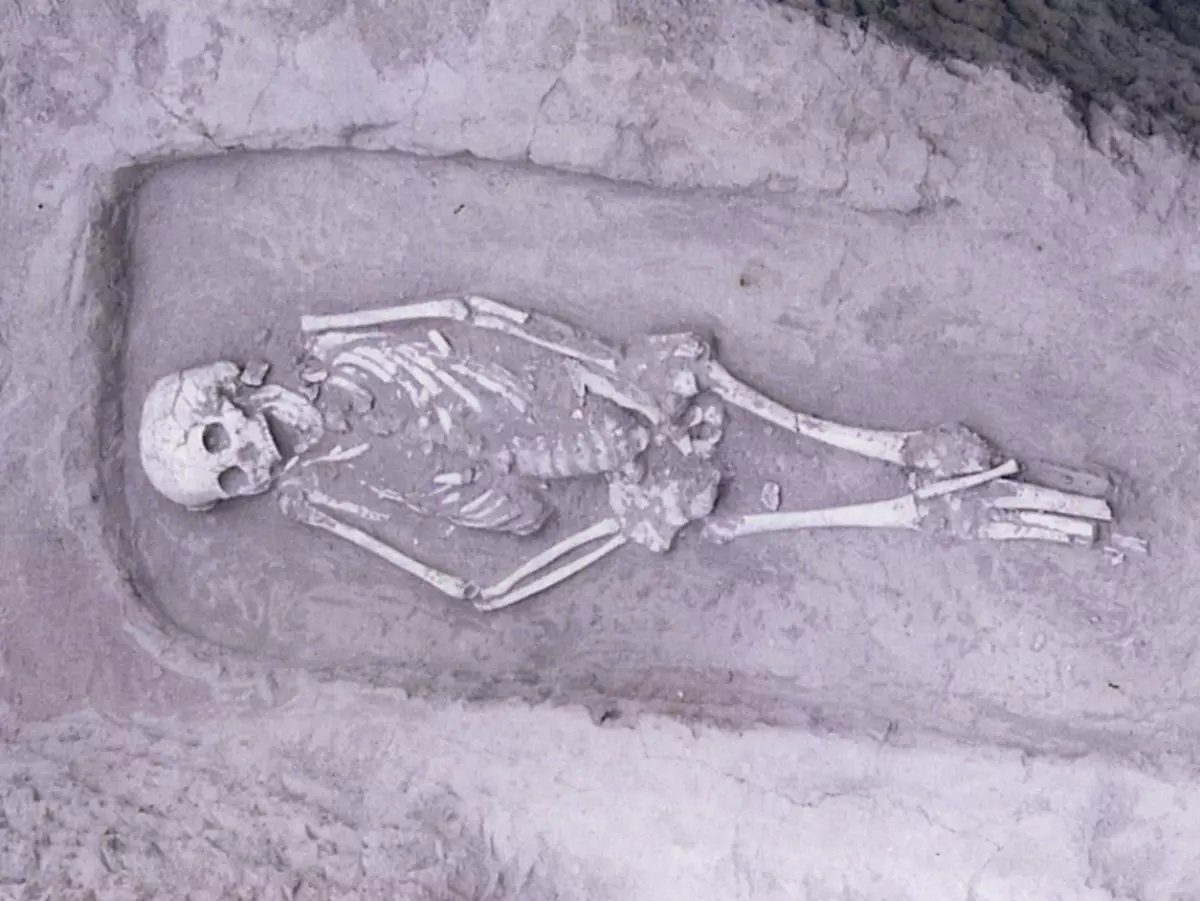 在中國，找到了一個5000歲的一個人的骨架，矮人的矮人
