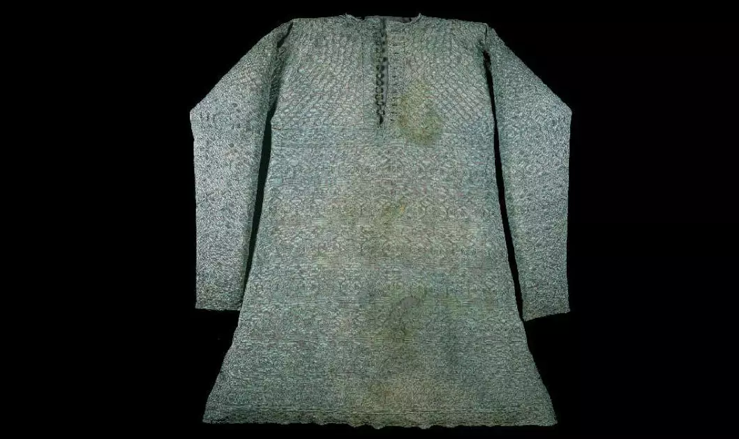 Het shirt waarin Charles I werd uitgevoerd in het National Museum of London