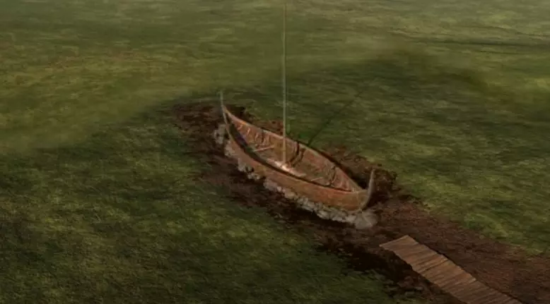 ノルウェーでは、百年の初めて、バイキングの葬儀船が掘り下げます