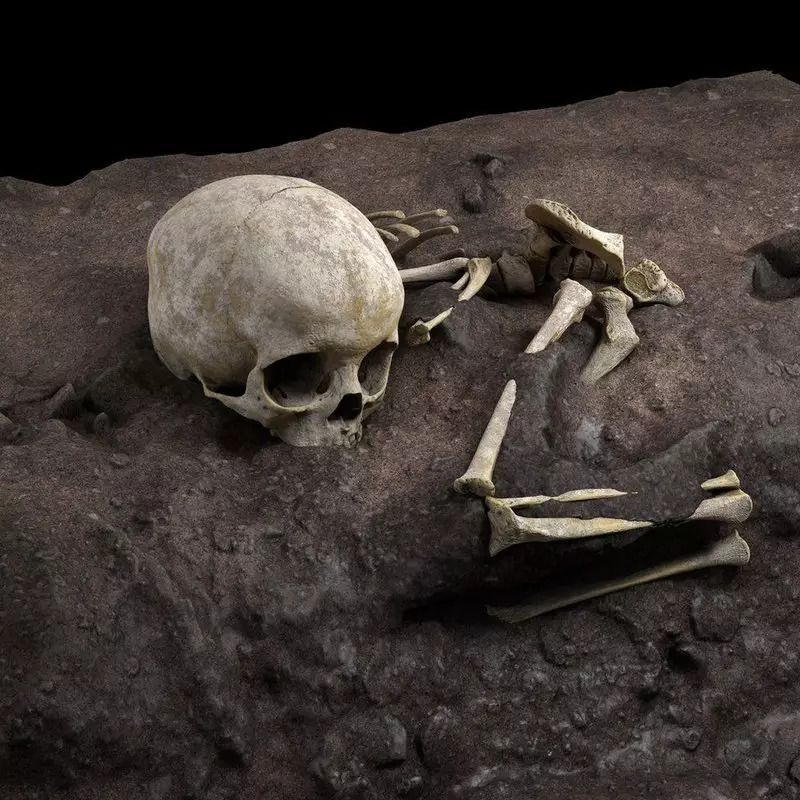 โบราณในหลุมฝังศพของเด็กแอฟริกาที่พบในเคนยา