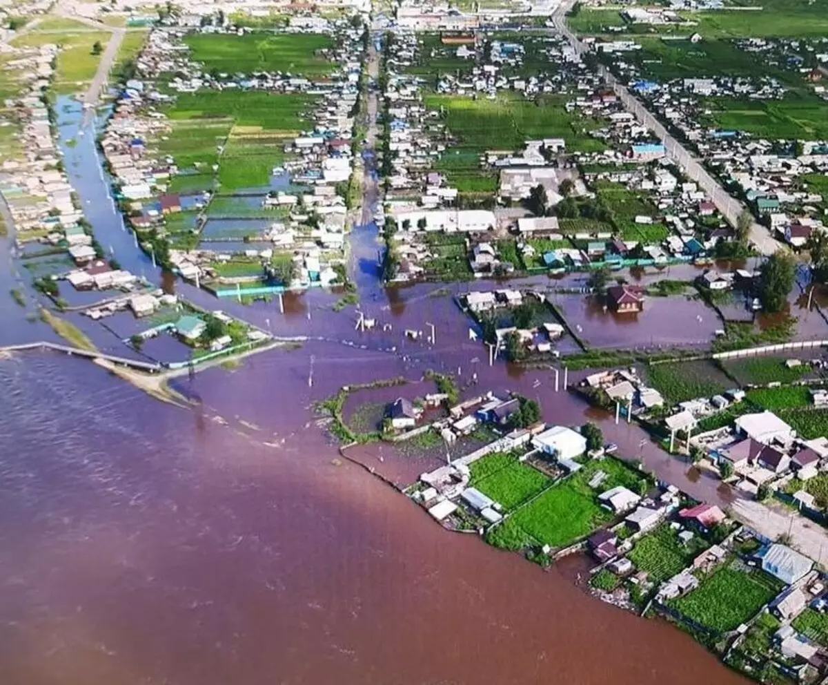 La plus forte inondation de Transbaïkal