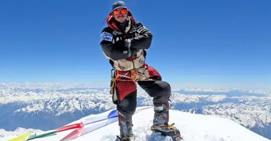 The mountaineer conquered 14 of the highest peaks of the world for 6 months and 6 days