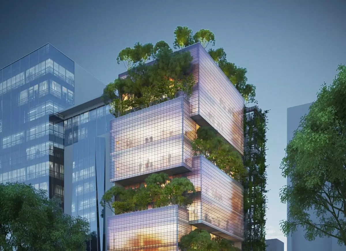 Architecture future: Maisons vertes