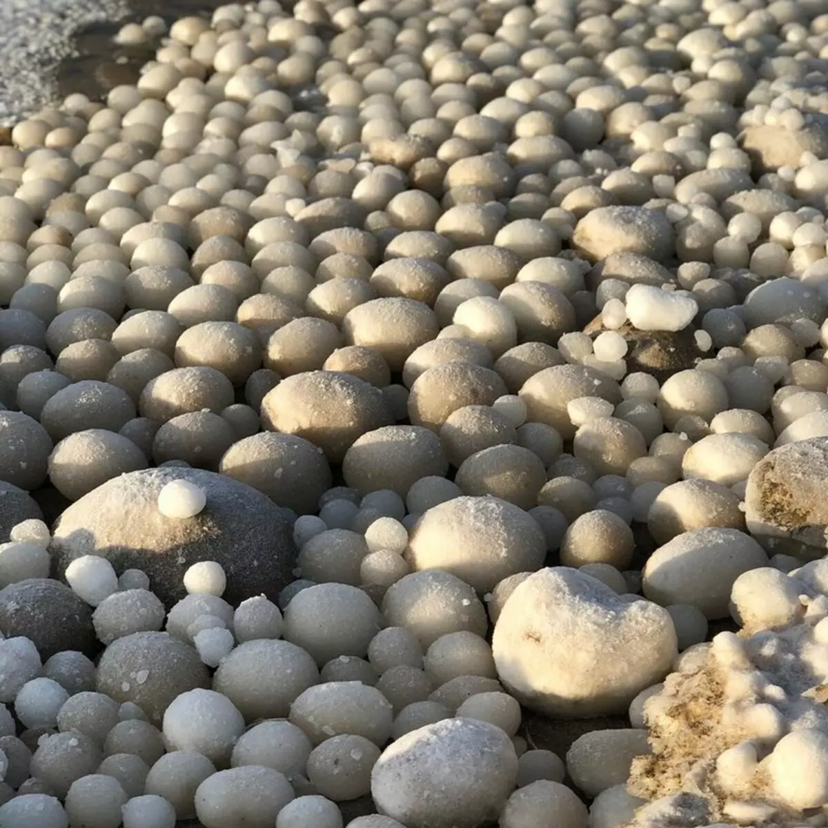 "Ice Eggs" apareceu na praia finlandesa