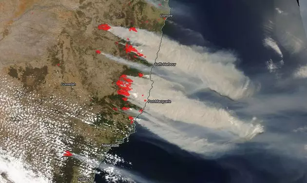 ناسا آتش سوزی در استرالیا. jpg