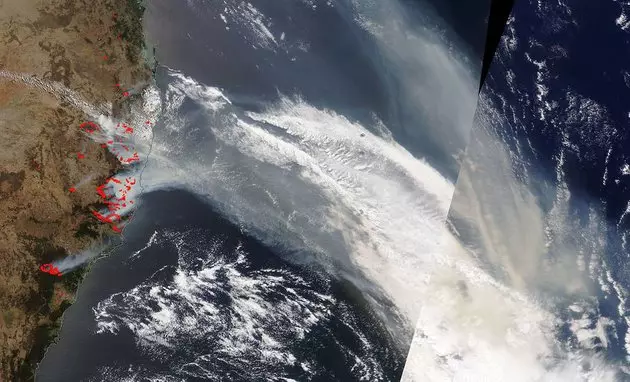Branden van Australië van Satellitenasa.jpg