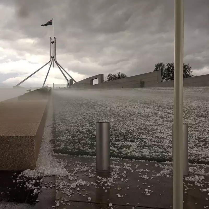 In Australien kamen Dusche und Hagel nach Australien