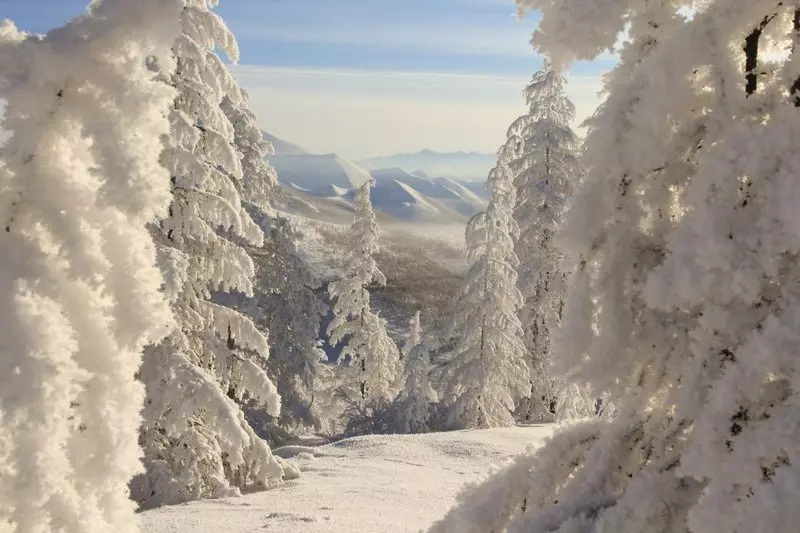 Oymyakon, Yakutia, salji, sejuk, beku. Foto: Mikhail Parsmen