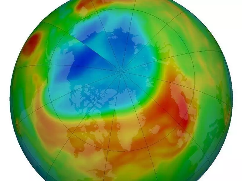 O se foliga le masani ai ozone ozone i luga o le Arctic toetoe lava leai