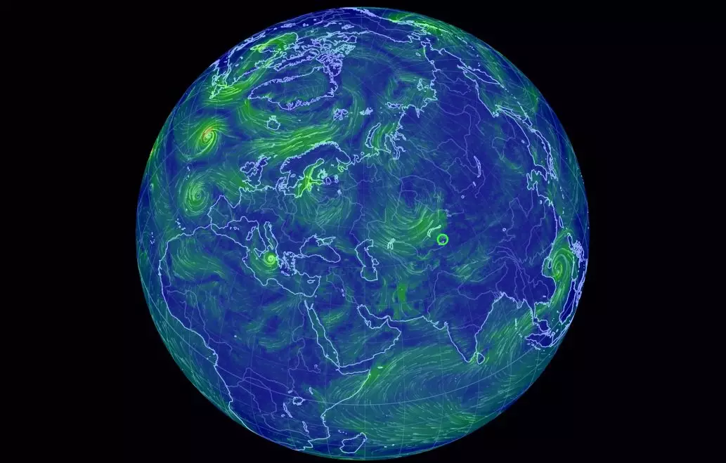 De interaktive side viser, hvad der sker på planeten og synes at vide alt om det.