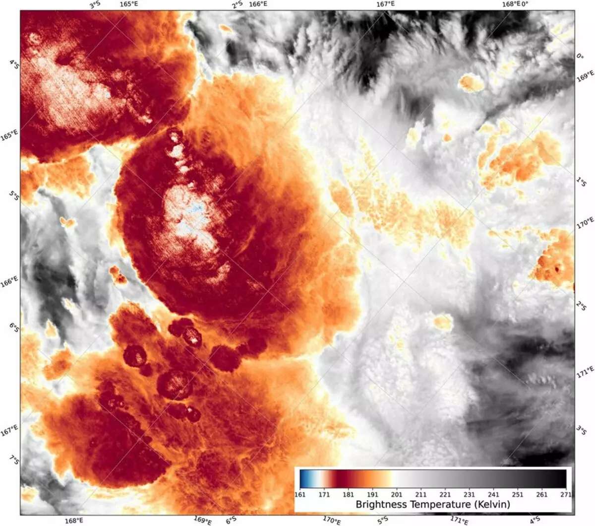 Tempestade de gelo: instalou uma nova nuvens de baixa temperatura recorde